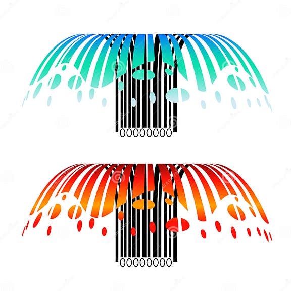 Creative barcodes stock vector. Illustration of special - 15321413