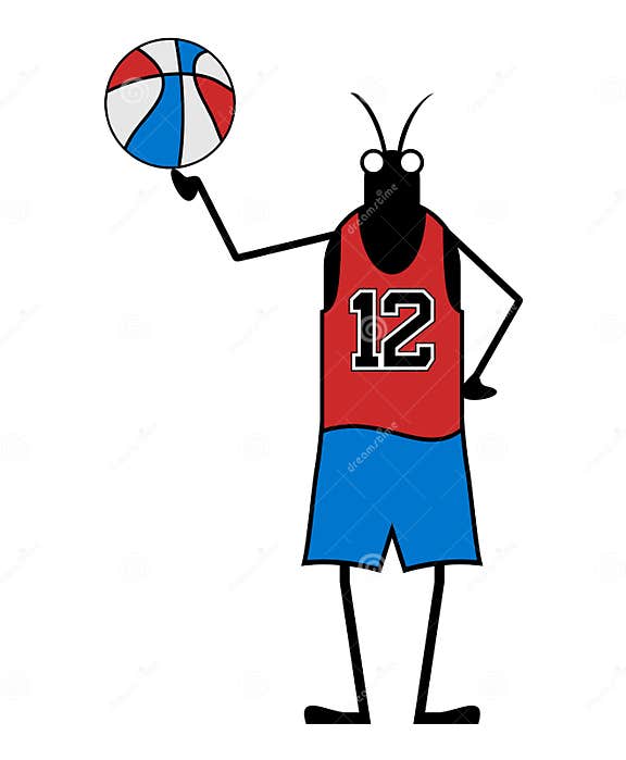 Creative Basketball Player Insect Stock Vector - Illustration of sport ...