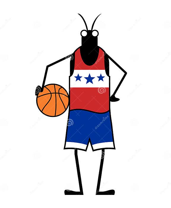 Creative Basketball Player Insect Stock Vector - Illustration of ...