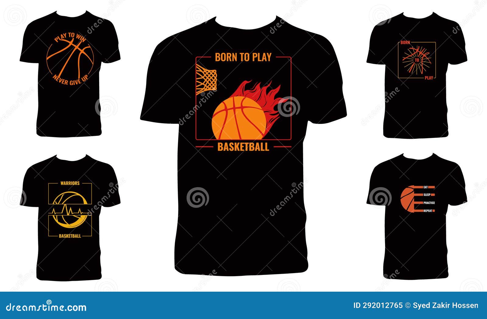 Creative Basketball T Shirt Design Bundle Stock Vector - Illustration ...