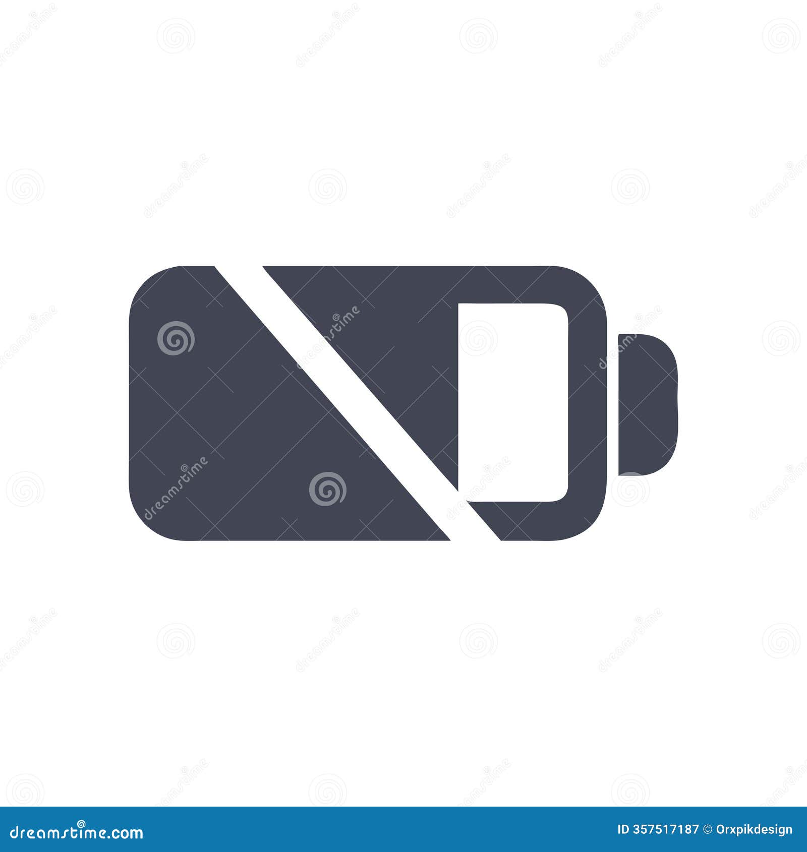 A Creative Battery Circular Icon Cartoon Vector | CartoonDealer.com ...