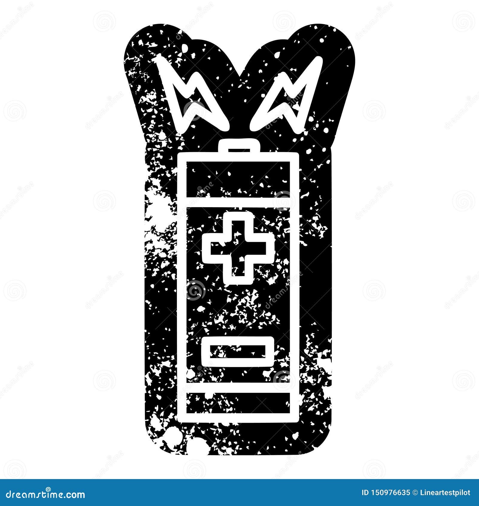 A Creative Battery Circular Icon Cartoon Vector | CartoonDealer.com #151006141