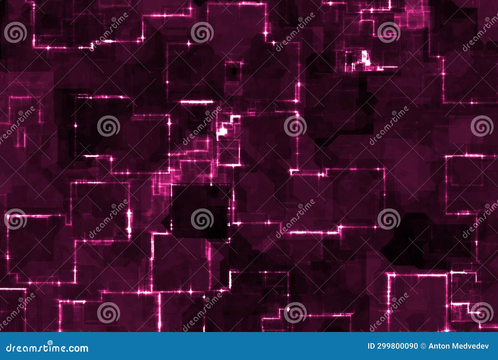 Creative Beautiful Pink Techno Digital Lights Computer Graphic Backdrop ...