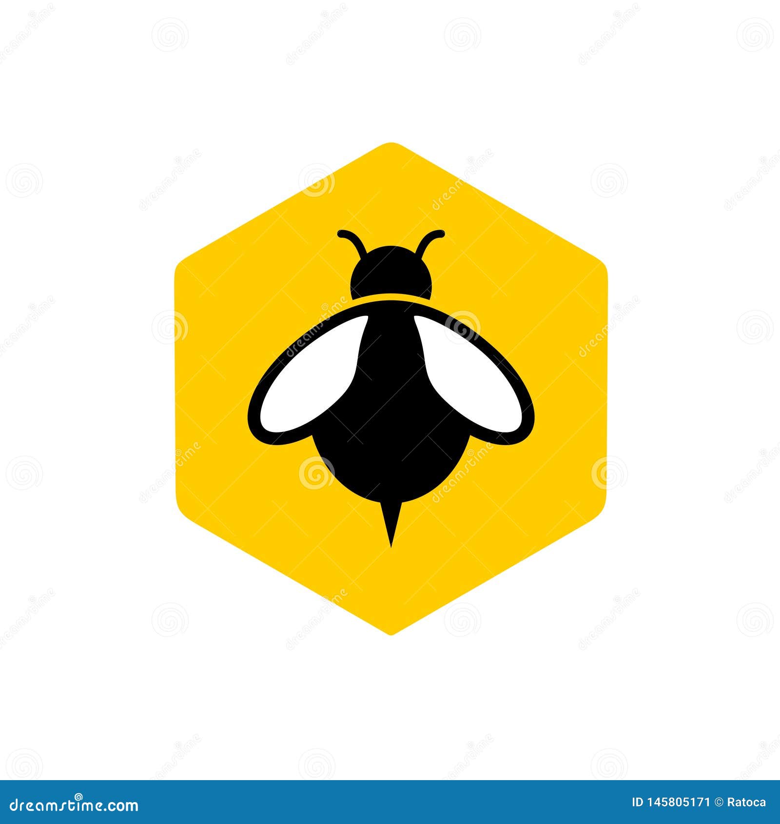 Creative bee design stock vector. Illustration of animal - 145805171