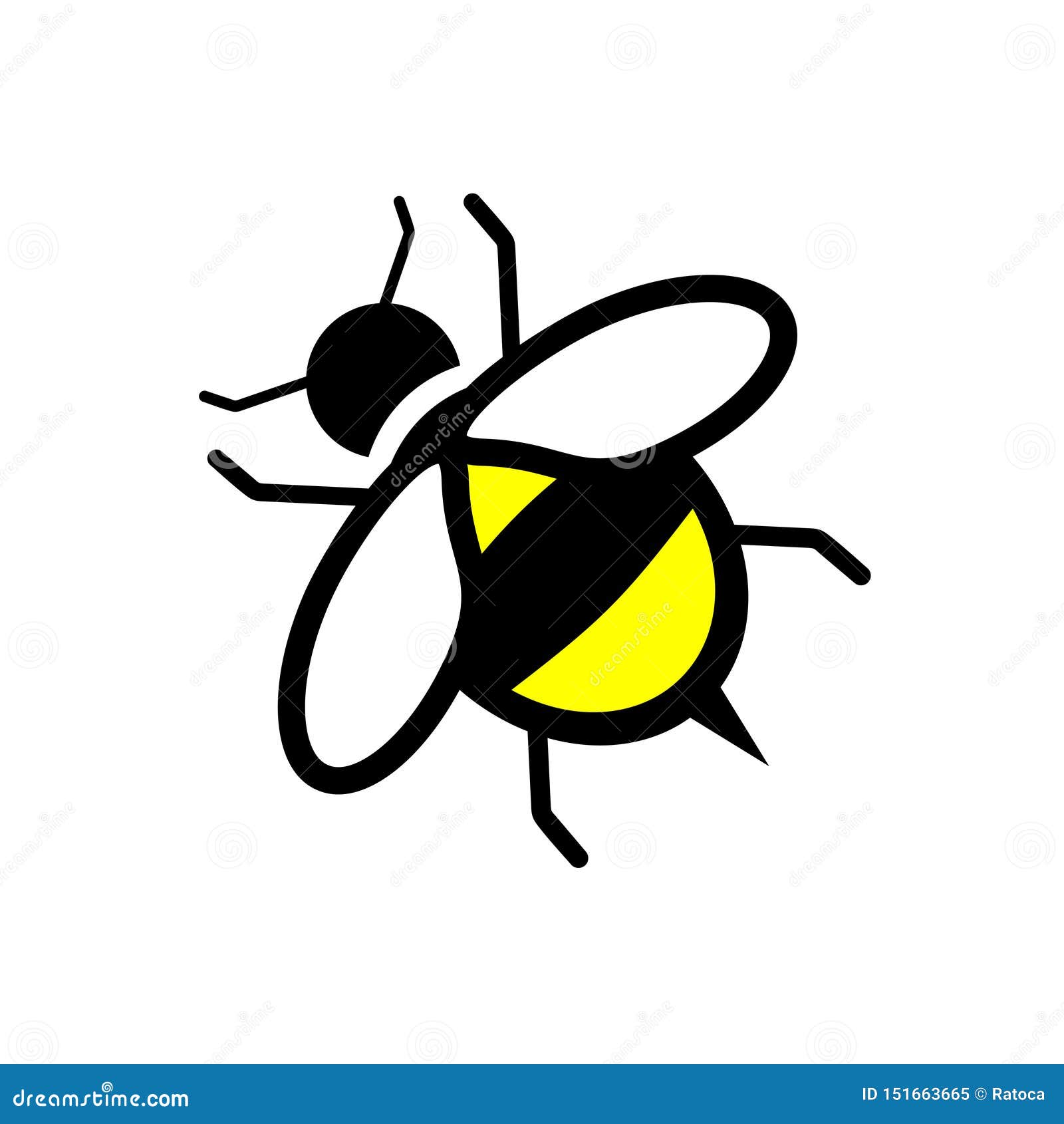 Creative bee design stock vector. Illustration of design - 151663665