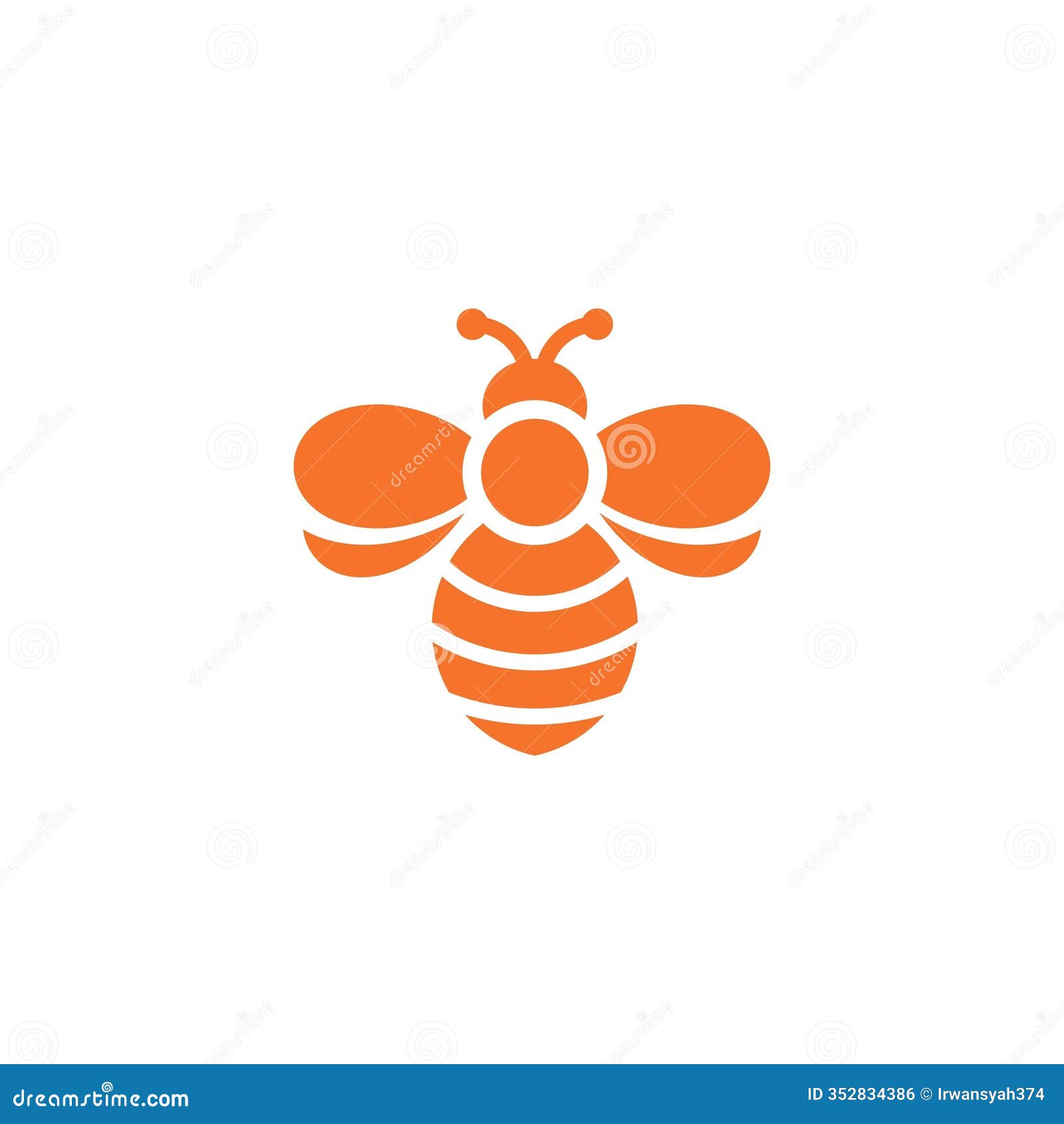 Creative Bee Logos for Artistic Brands Stock Illustration ...