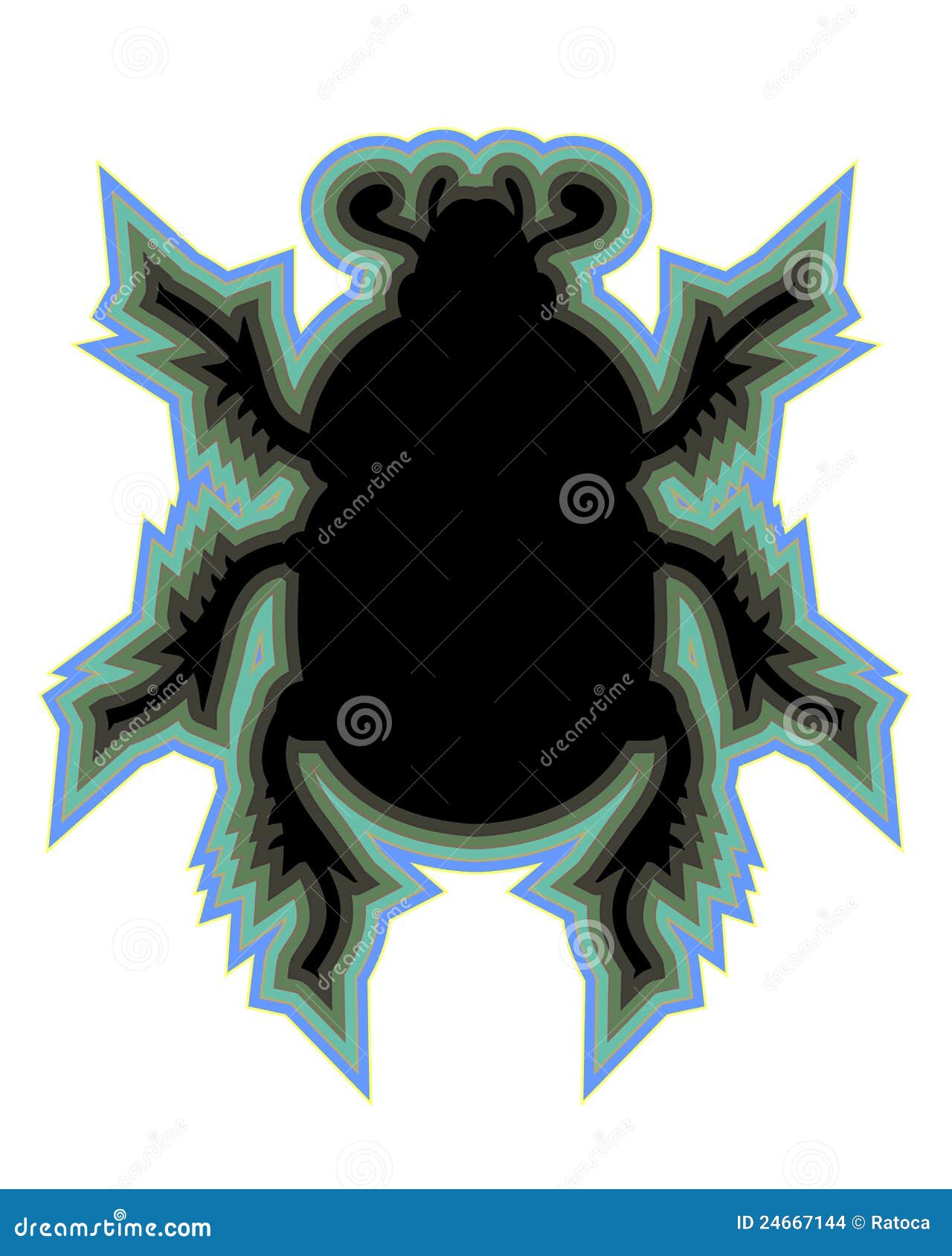 Creative beetle stock vector. Illustration of articulate - 24667144