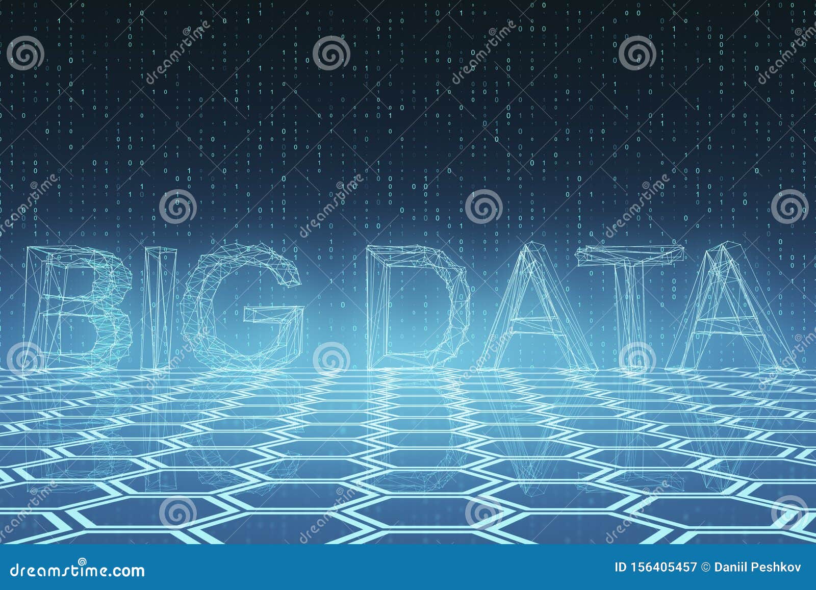 Creative Big Data Wallpaper Stock Illustration - Illustration of ...