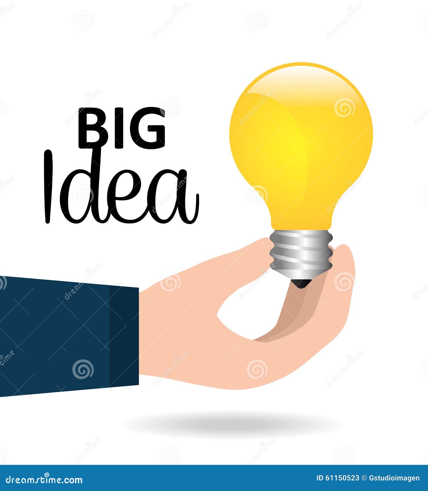 Creative big idea graphic stock illustration. Illustration of eureka ...