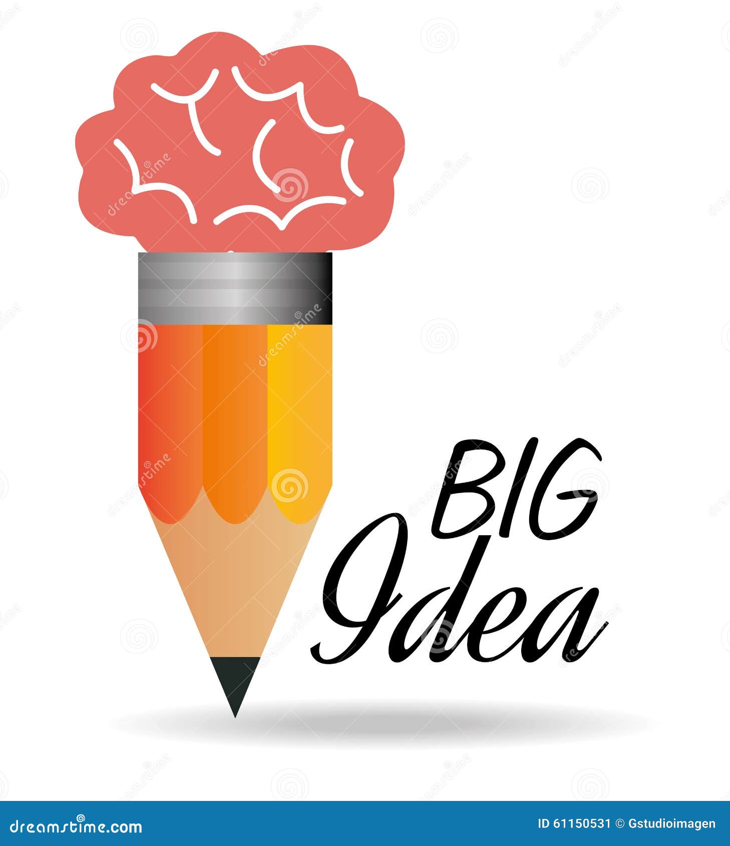 Creative big idea graphic stock vector. Illustration of thinking - 61150531