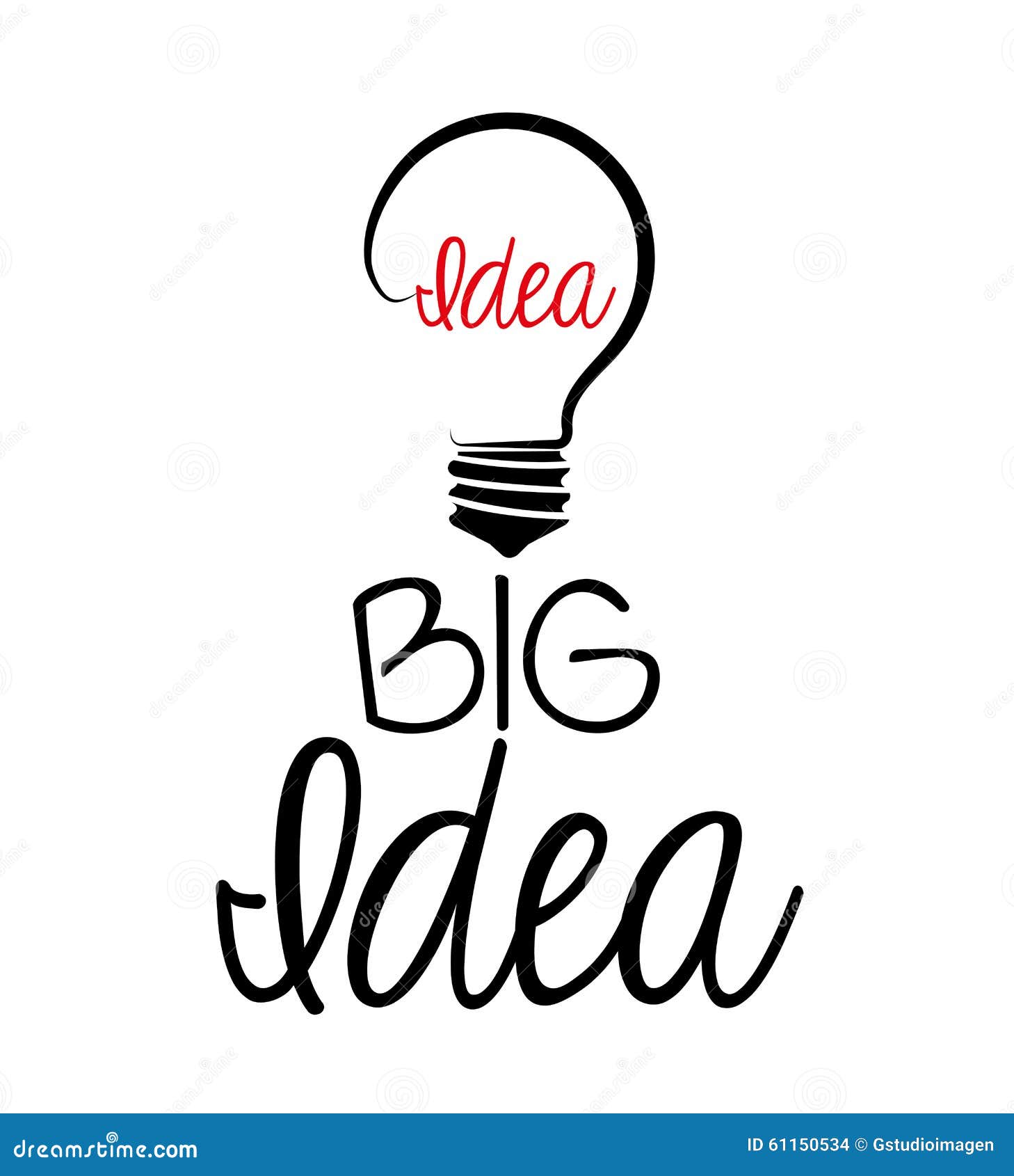 Creative big idea graphic stock vector. Illustration of energy - 61150534