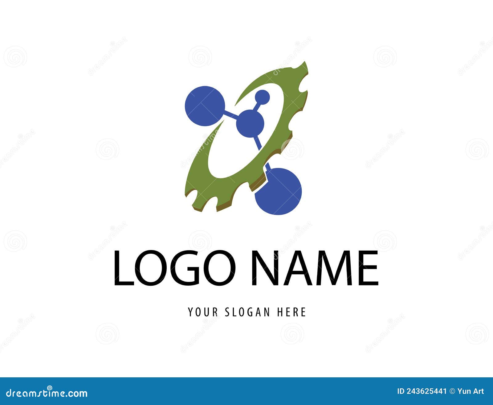 Creative Biotechnology Logo Design Vector Stock Illustration ...