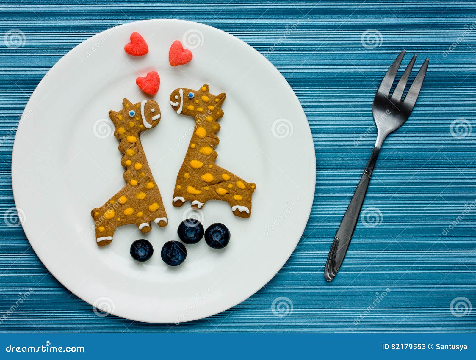 Creative Biscuits for Breakfast for Kids Stock Image - Image of food ...