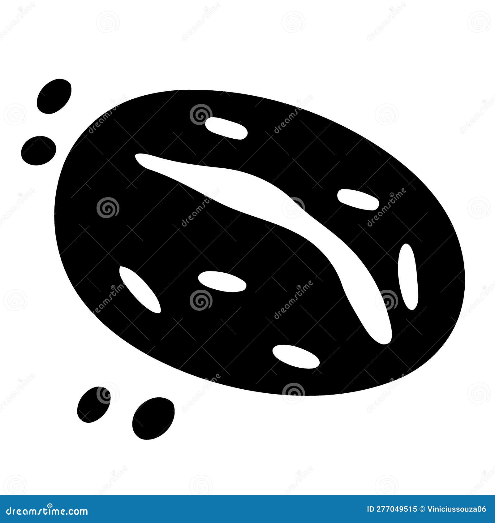Creative Black and White Coffee Bean Composition Stock Vector ...