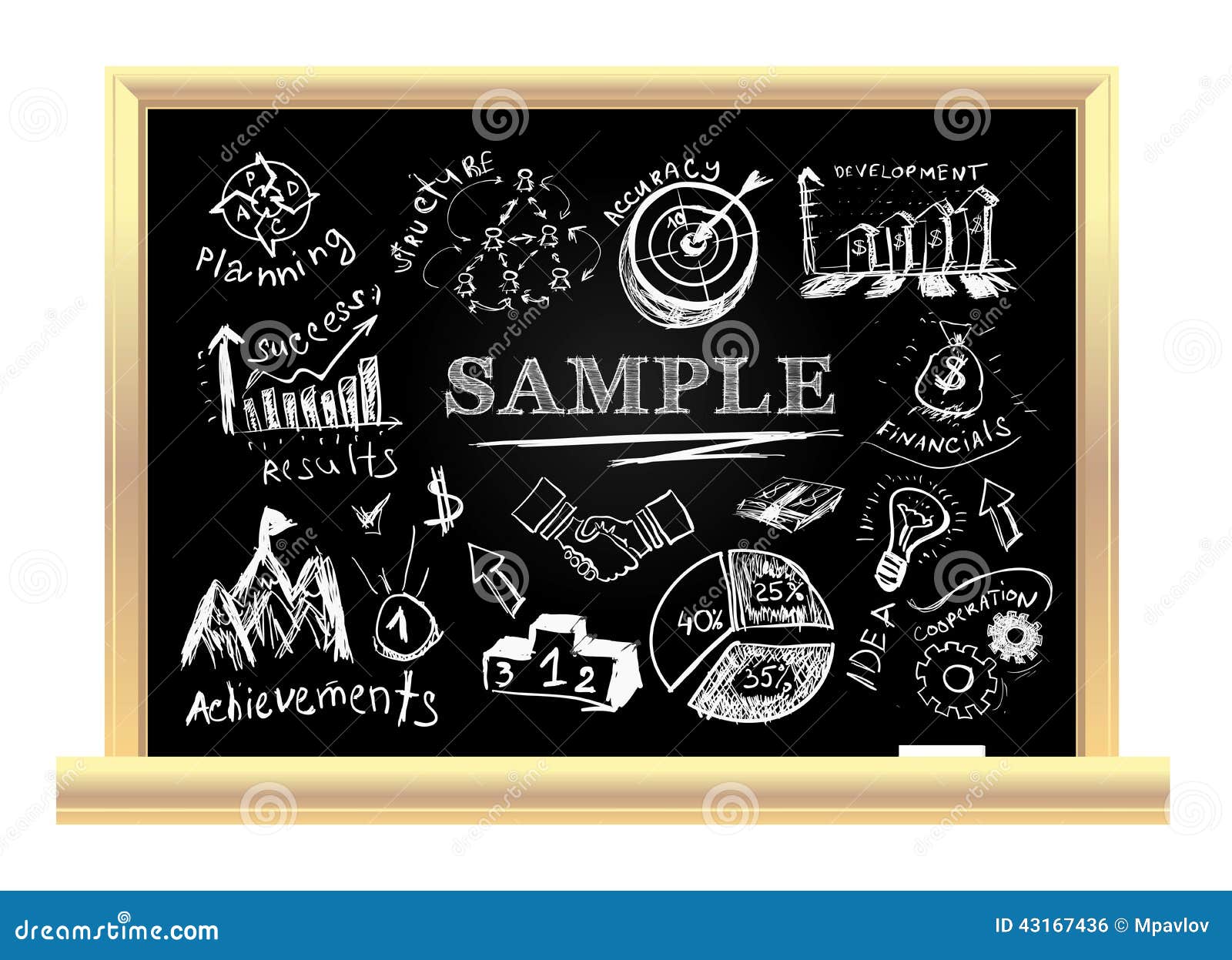 Creative Blackboard Idea Vector Illustration | CartoonDealer.com #43167436