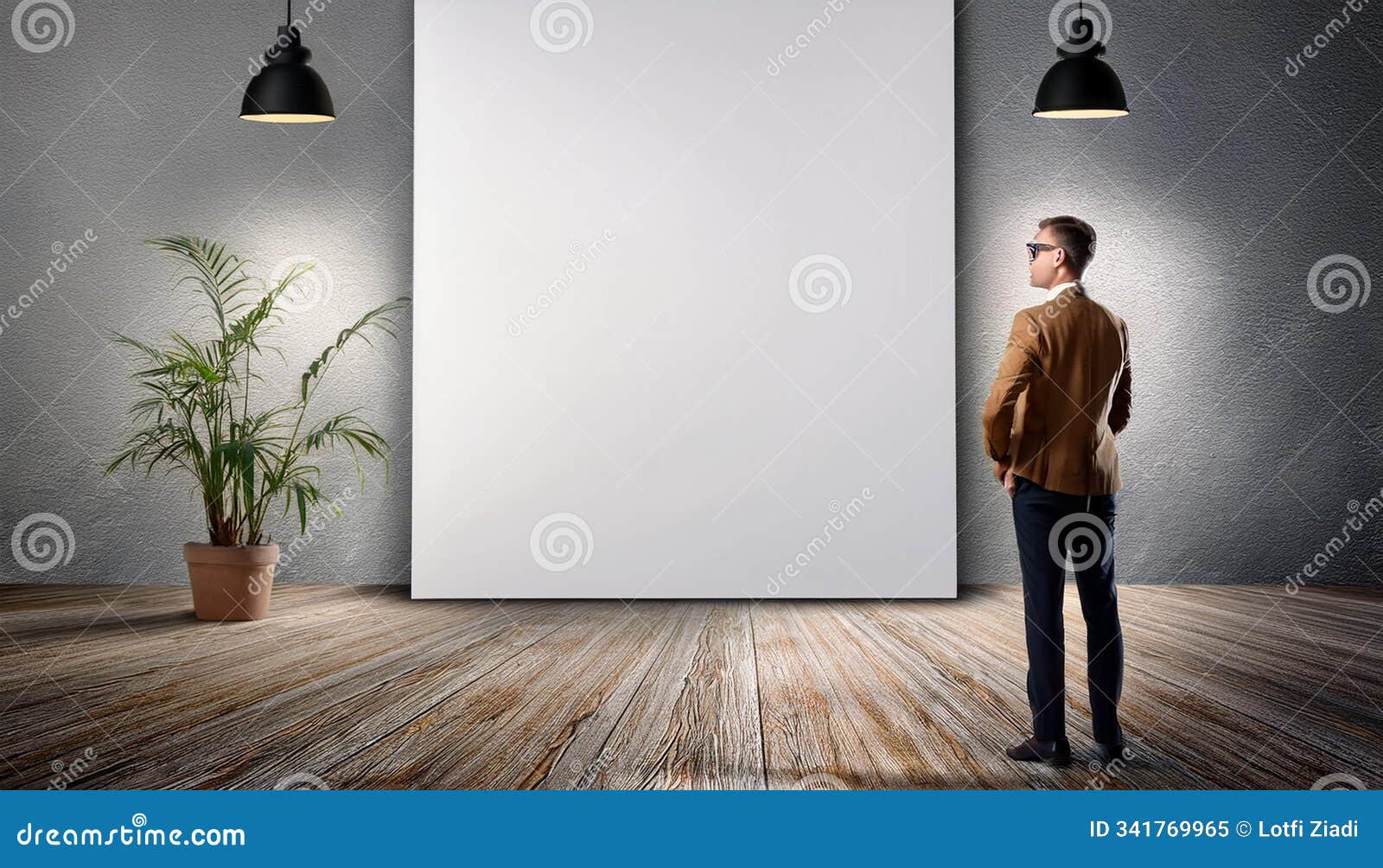 Creative blank poster stock illustration. Illustration of promotional ...