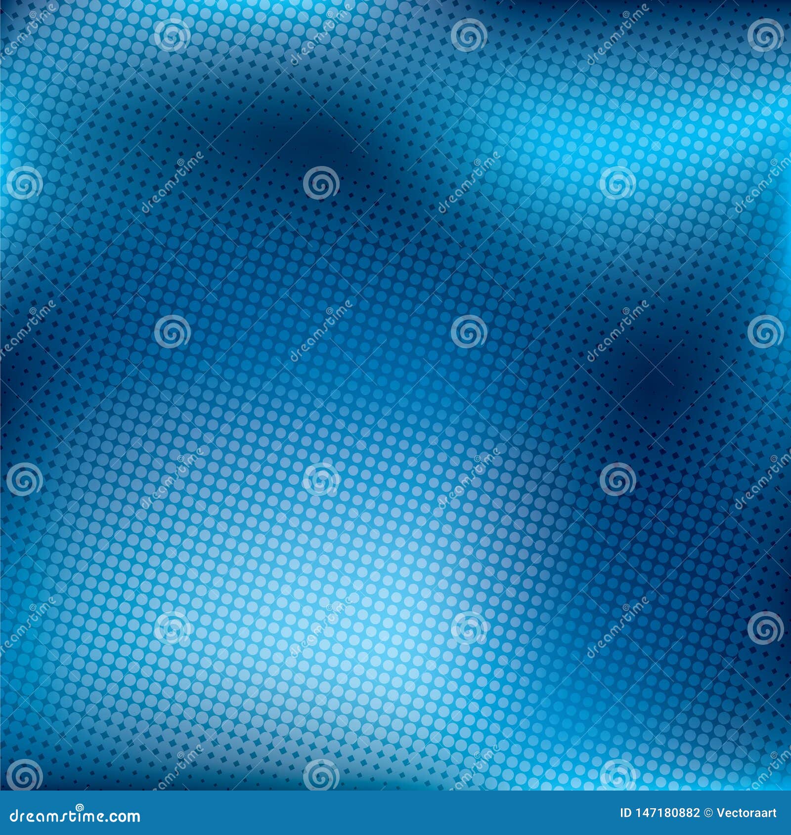 Creative Blue Color Halftone Pattern Design Stock Vector - Illustration ...