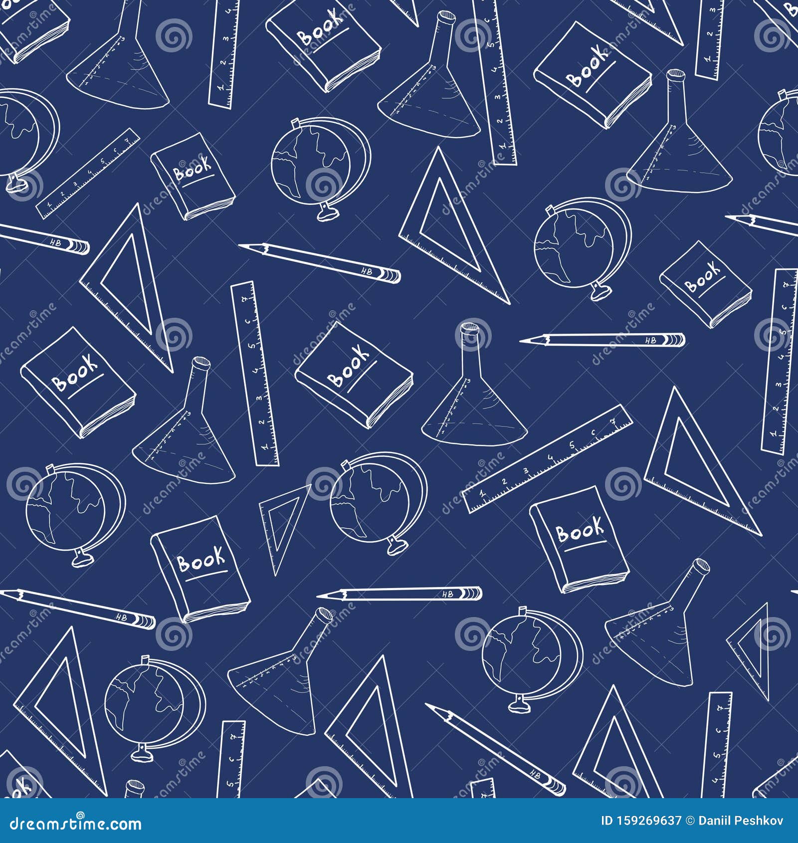 Creative Blue Education Background Stock Illustration - Illustration of ...