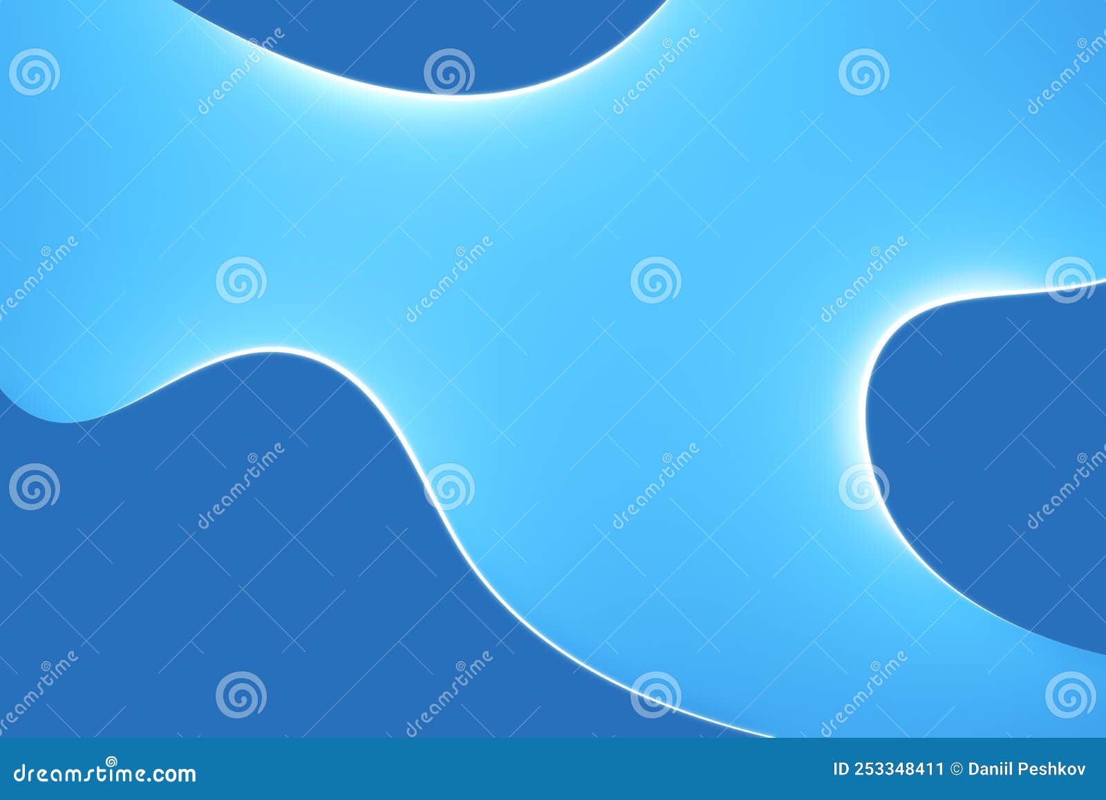 Creative Blue Fantasy Background with Waves and Lines. Design and ...