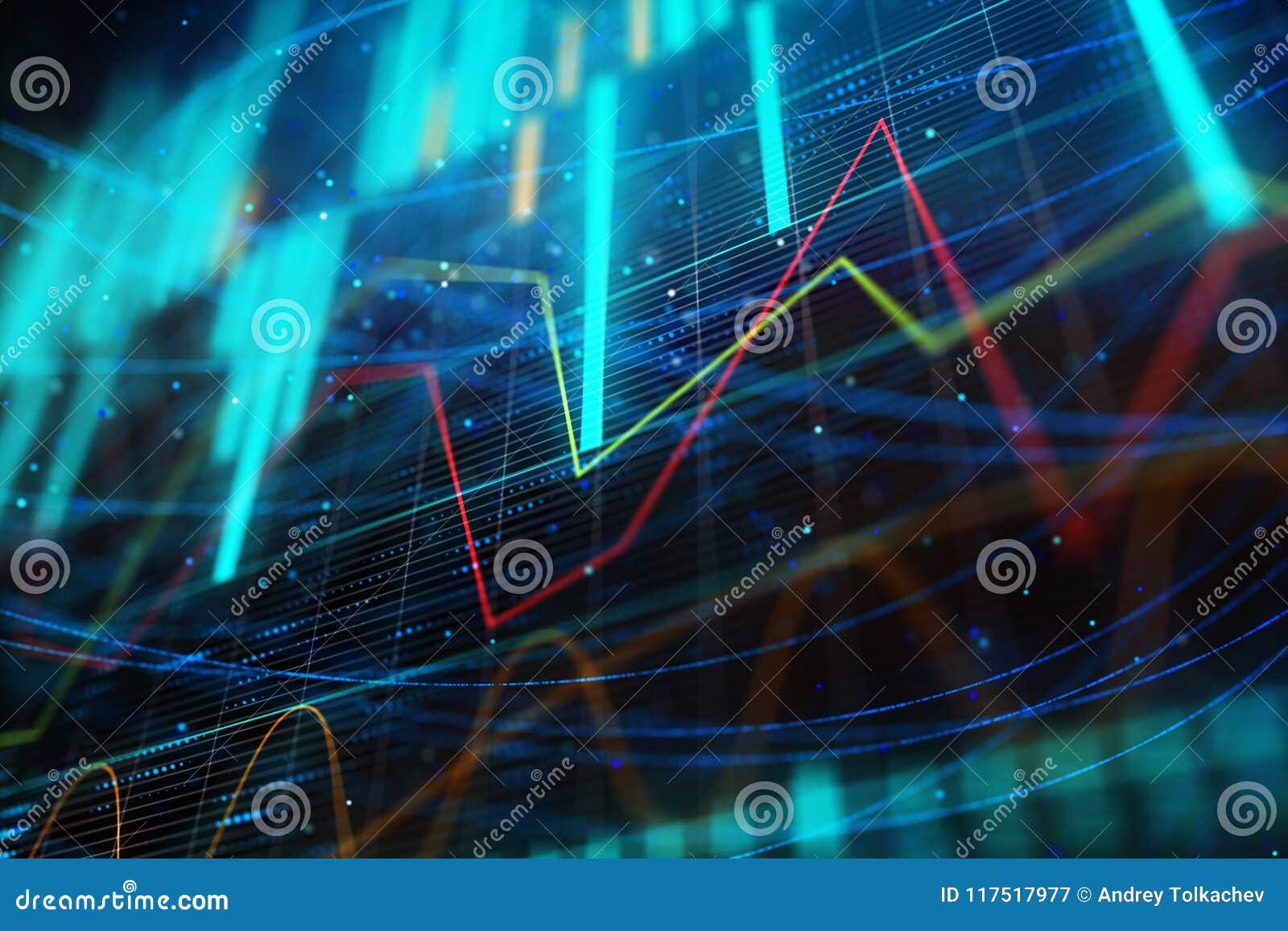 Creative Blue Forex Backdrop Stock Illustration - Illustration of ...