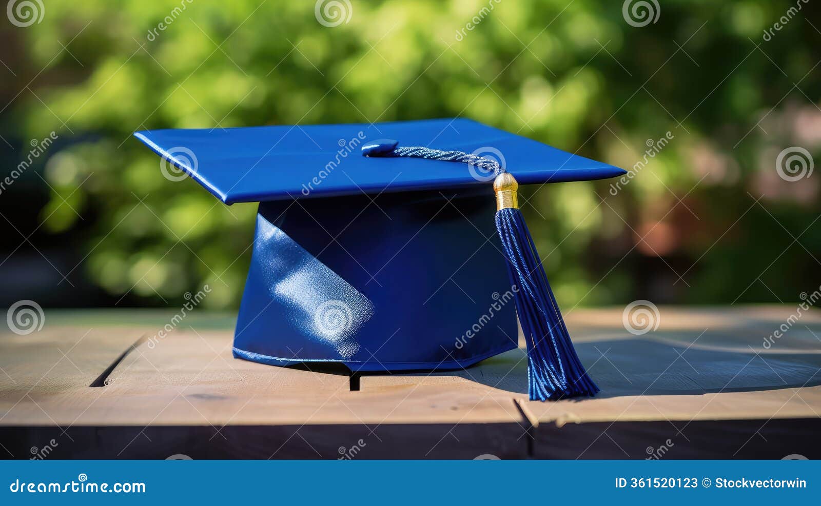 Blue Graduation Cap And Diploma Scroll Isolated On White Ba Vector ...