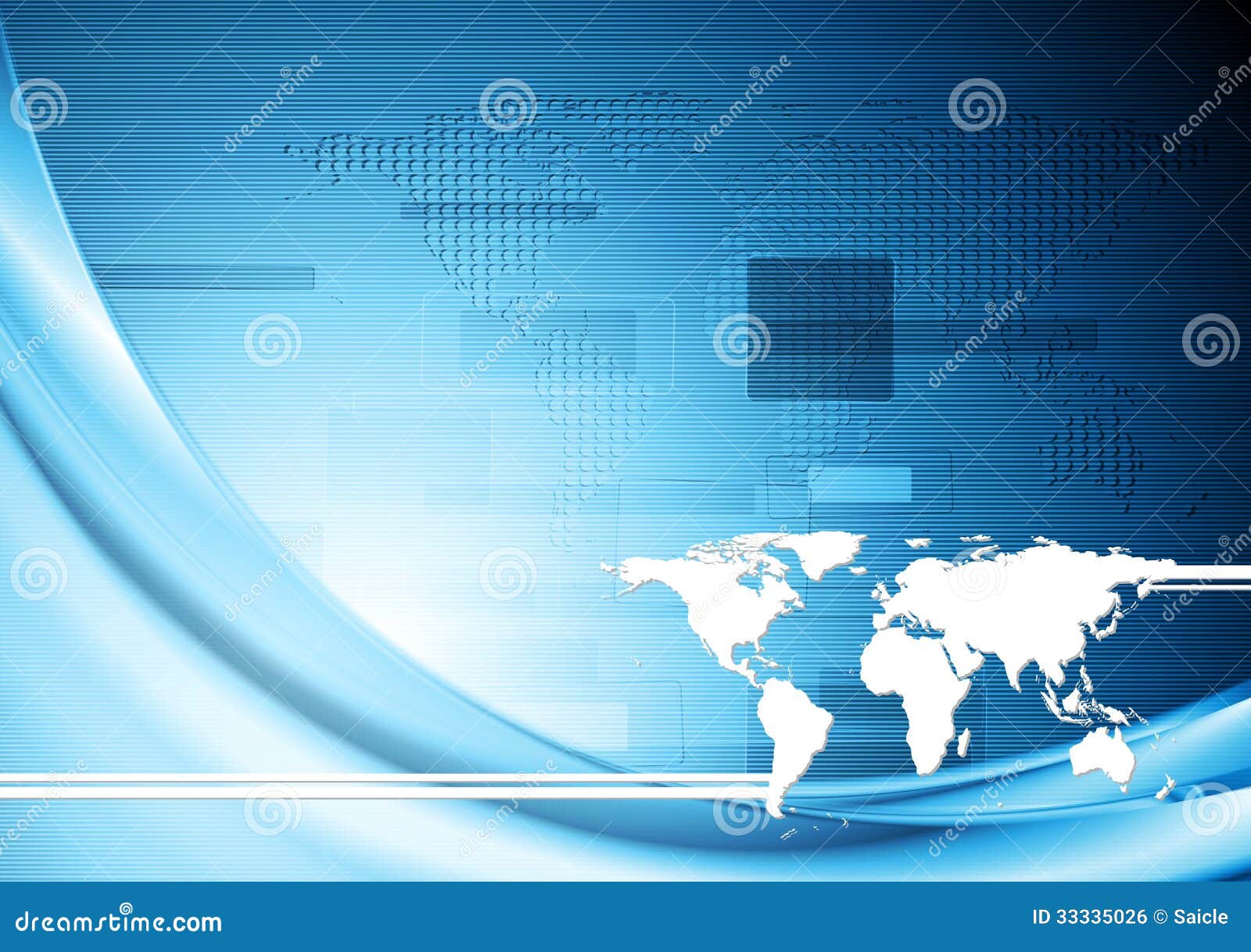 Creative Blue Hi-tech Background. Vector Design Stock Vector ...