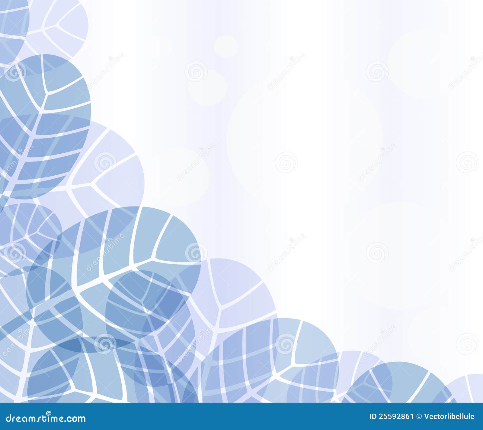 Creative Blue Leaves Background Stock Vector - Illustration of ...