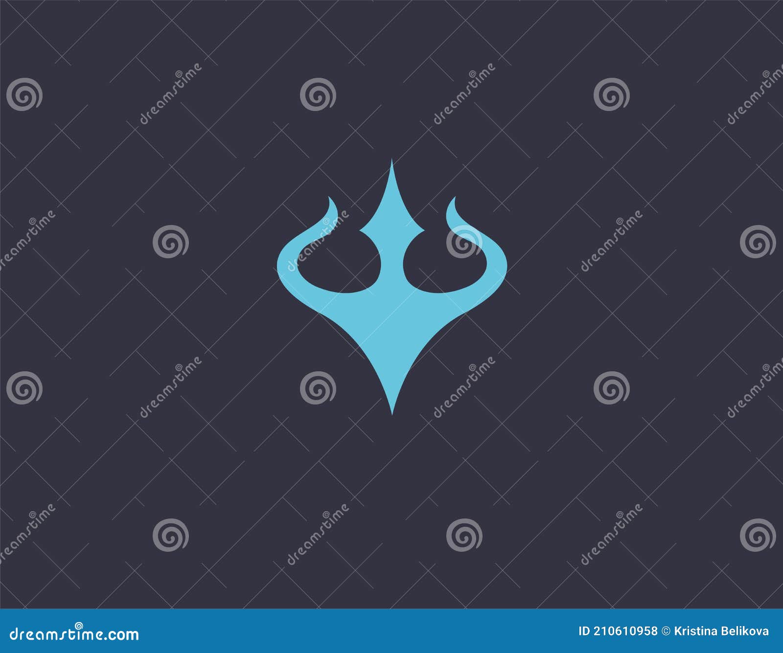 A Trident Shape Cactus In Earthen Pot Vector Or Color Illustration ...