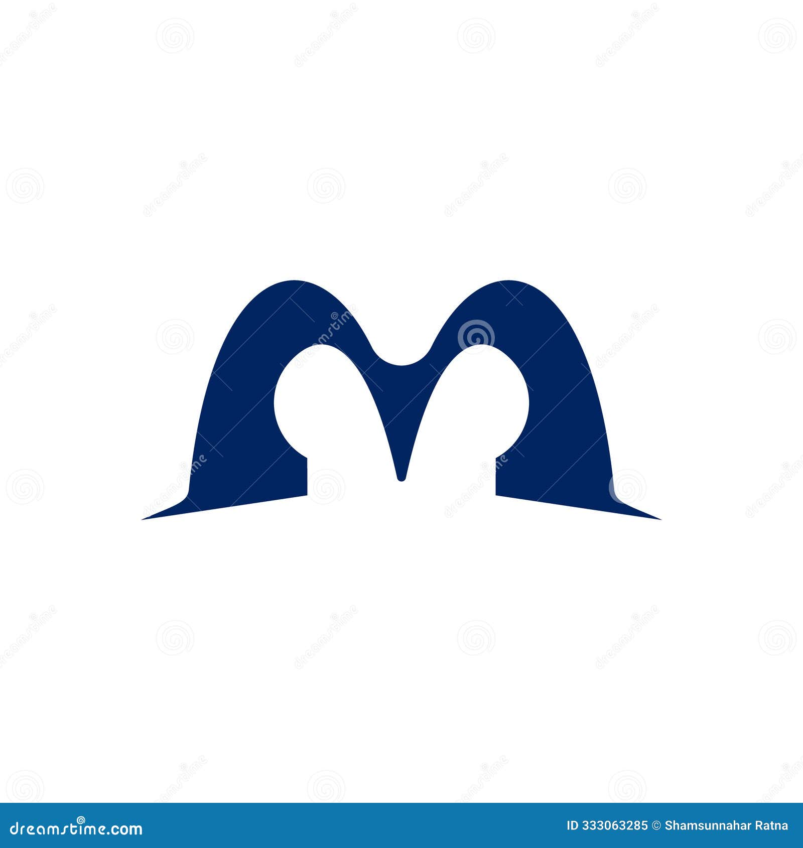 Food and Restaurant Blue M Logo Design Stock Vector - Illustration of ...