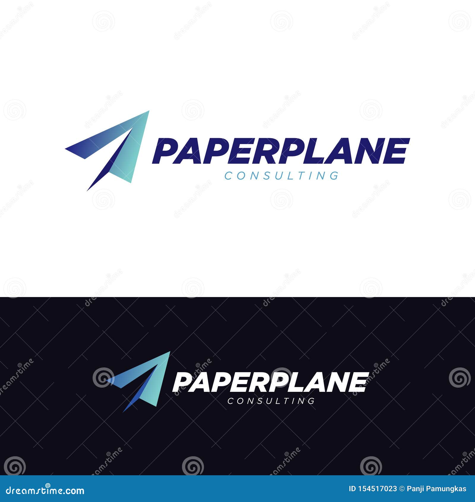 Creative Blue Paper Plane Logo Symbol Stock Illustration - Illustration ...