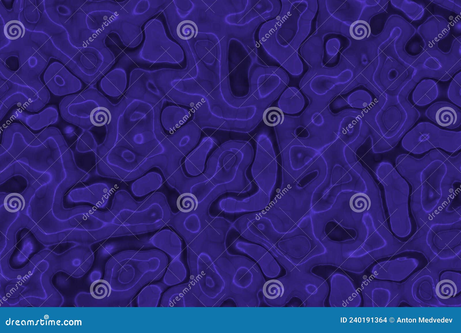 Nice Blue Template with Flowing Forms Cg Background Illustration Stock ...