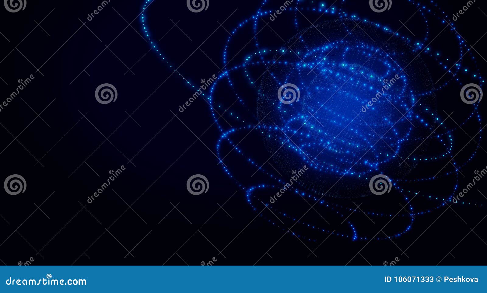 Creative Blue Sphere Backdrop Stock Illustration - Illustration of ...