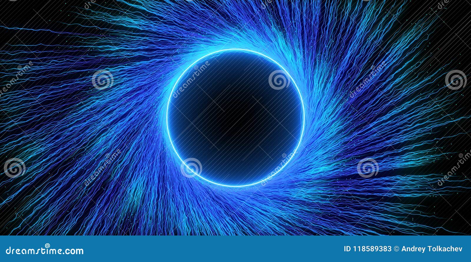 Creative Blue Vortex Background Stock Illustration - Illustration of ...