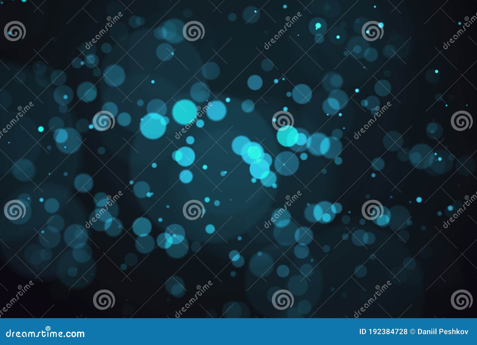 Creative Blue Wallpaper with Abstract Circles Stock Illustration ...