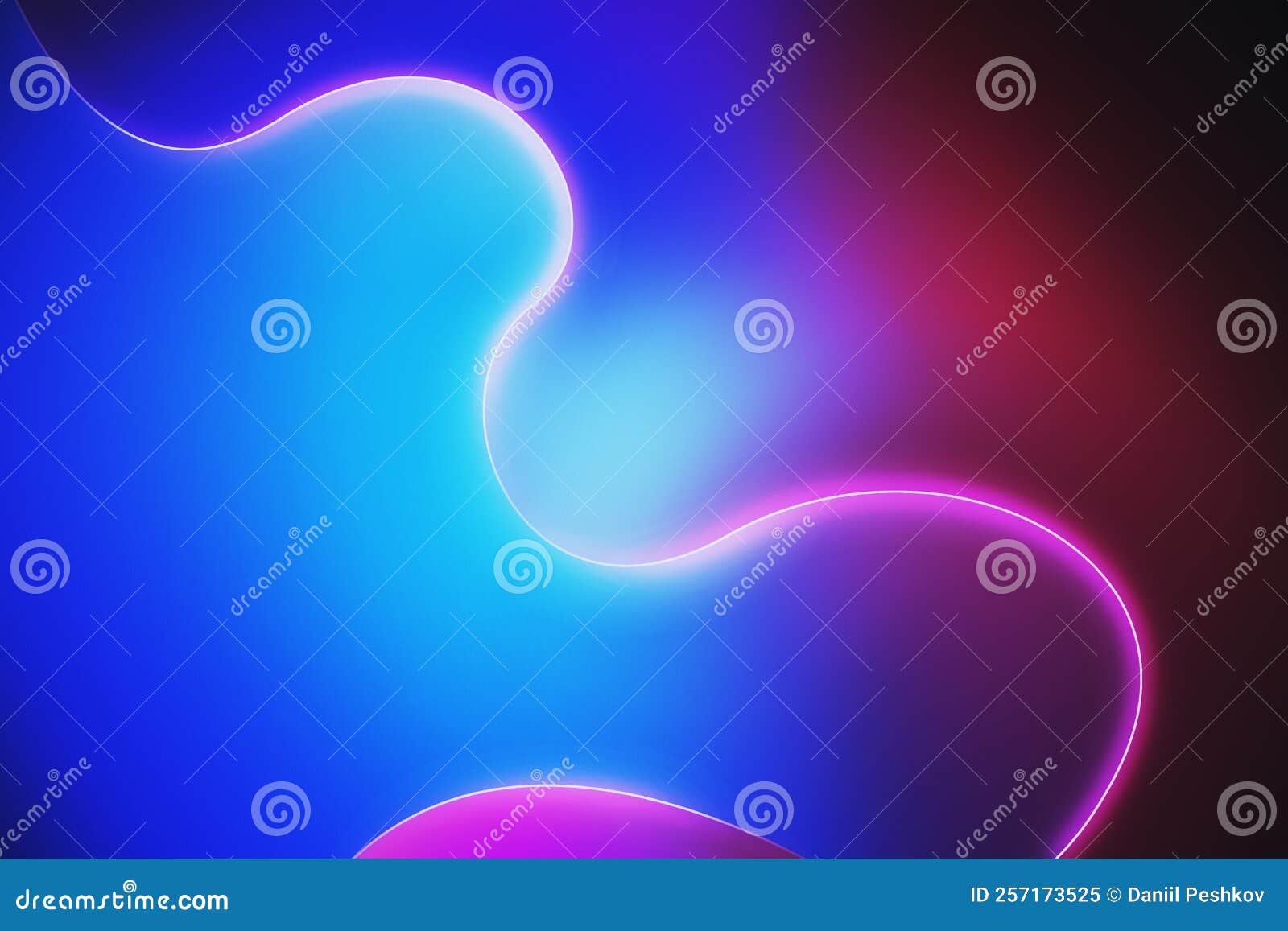 Creative Blue Wave Line Wallpaper. 3D Rendering Stock Illustration ...
