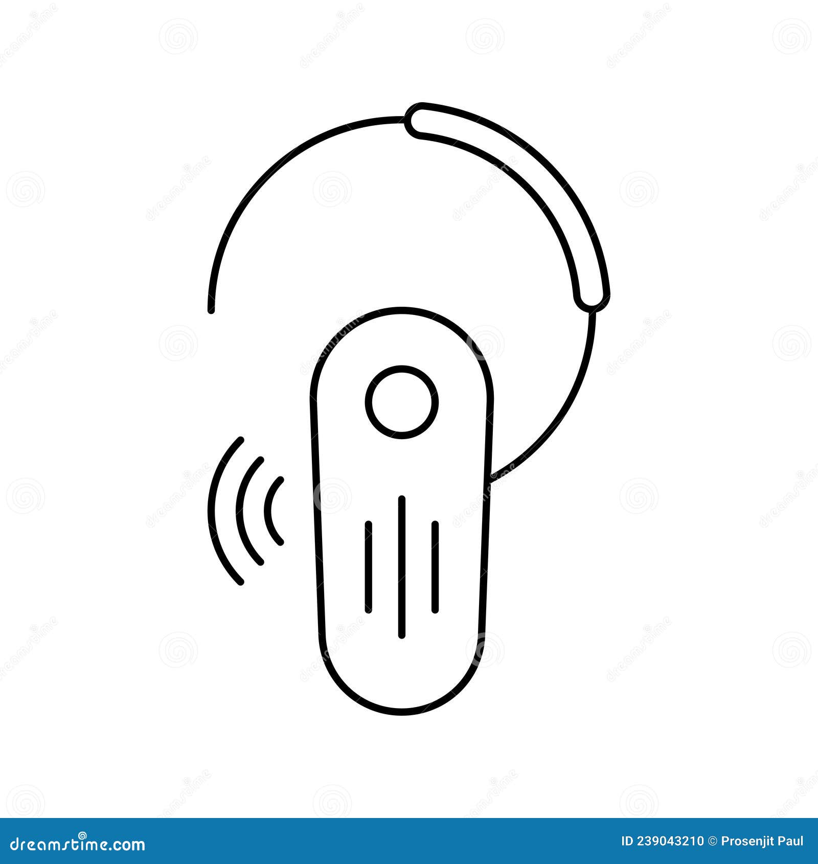 Creative Bluetooth Headphone Icon Stock Vector - Illustration of icon ...