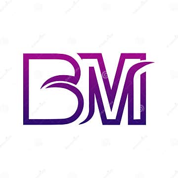 Creative BM Logo Icon Design Stock Vector - Illustration of cutting ...