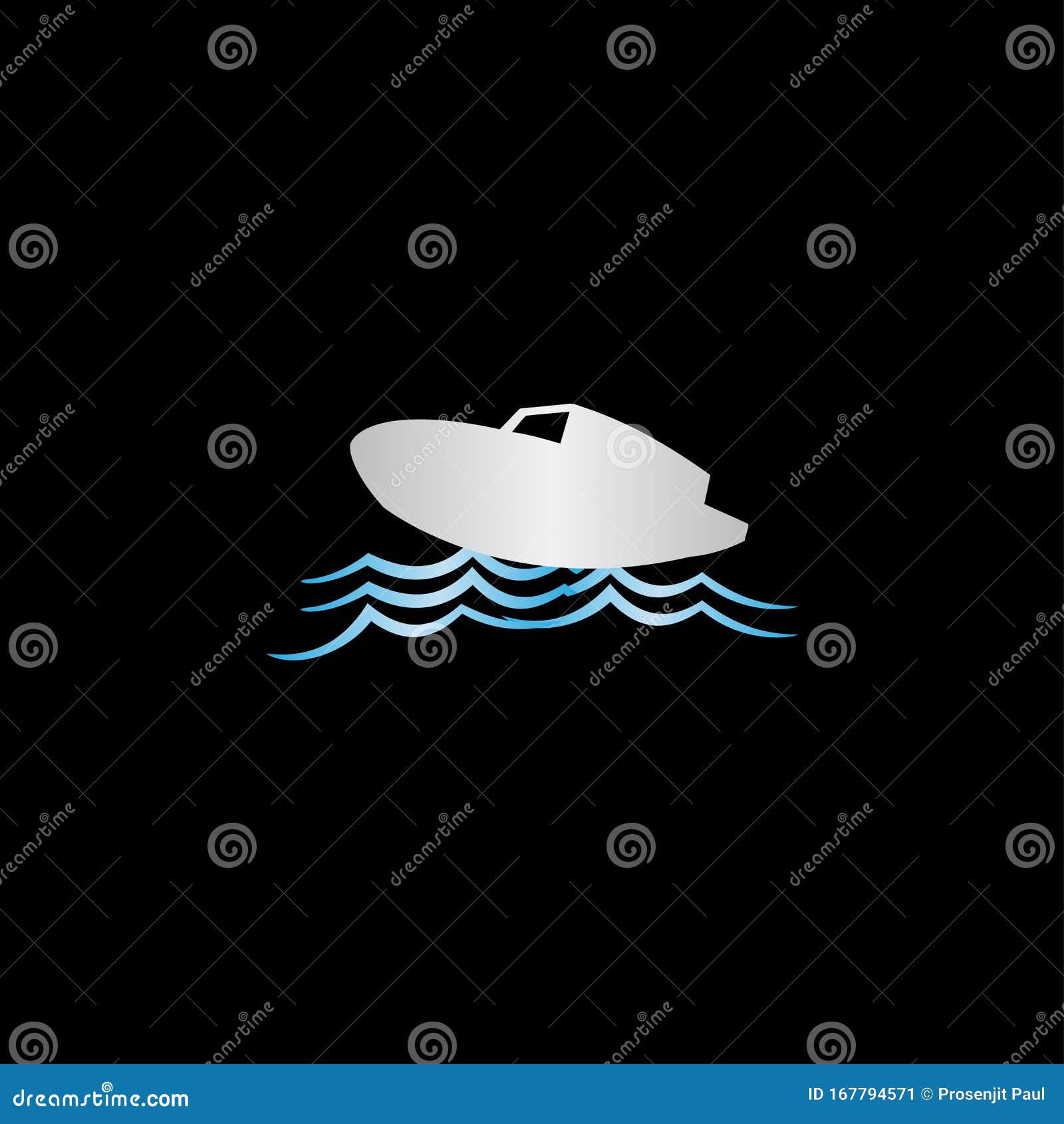 Creative Boat Wave Logo Vector Stock Vector - Illustration of ship ...