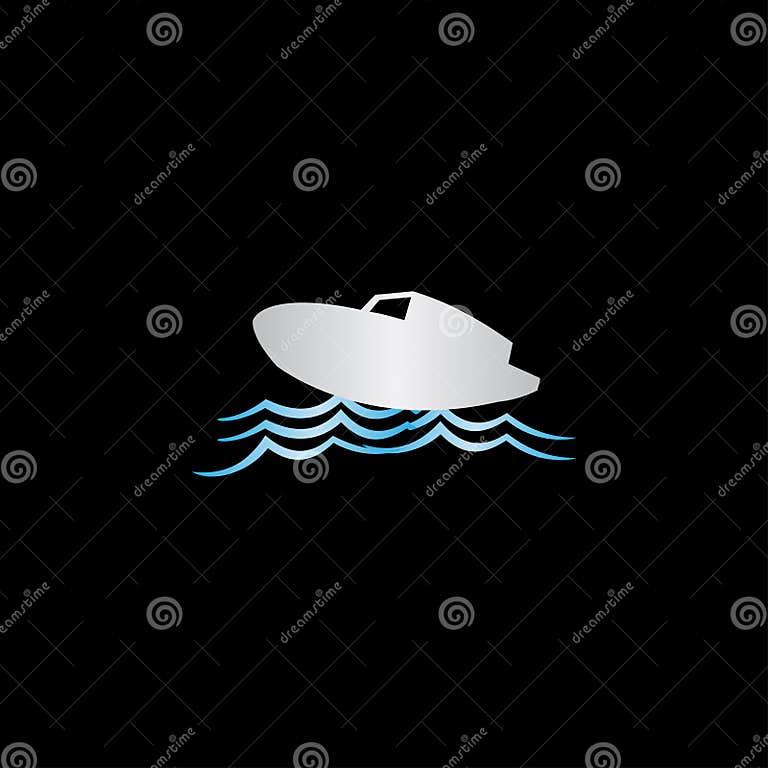 Creative Boat Wave Logo Vector 向量例证 - 插画 包括有 符号, 例证: 167794571