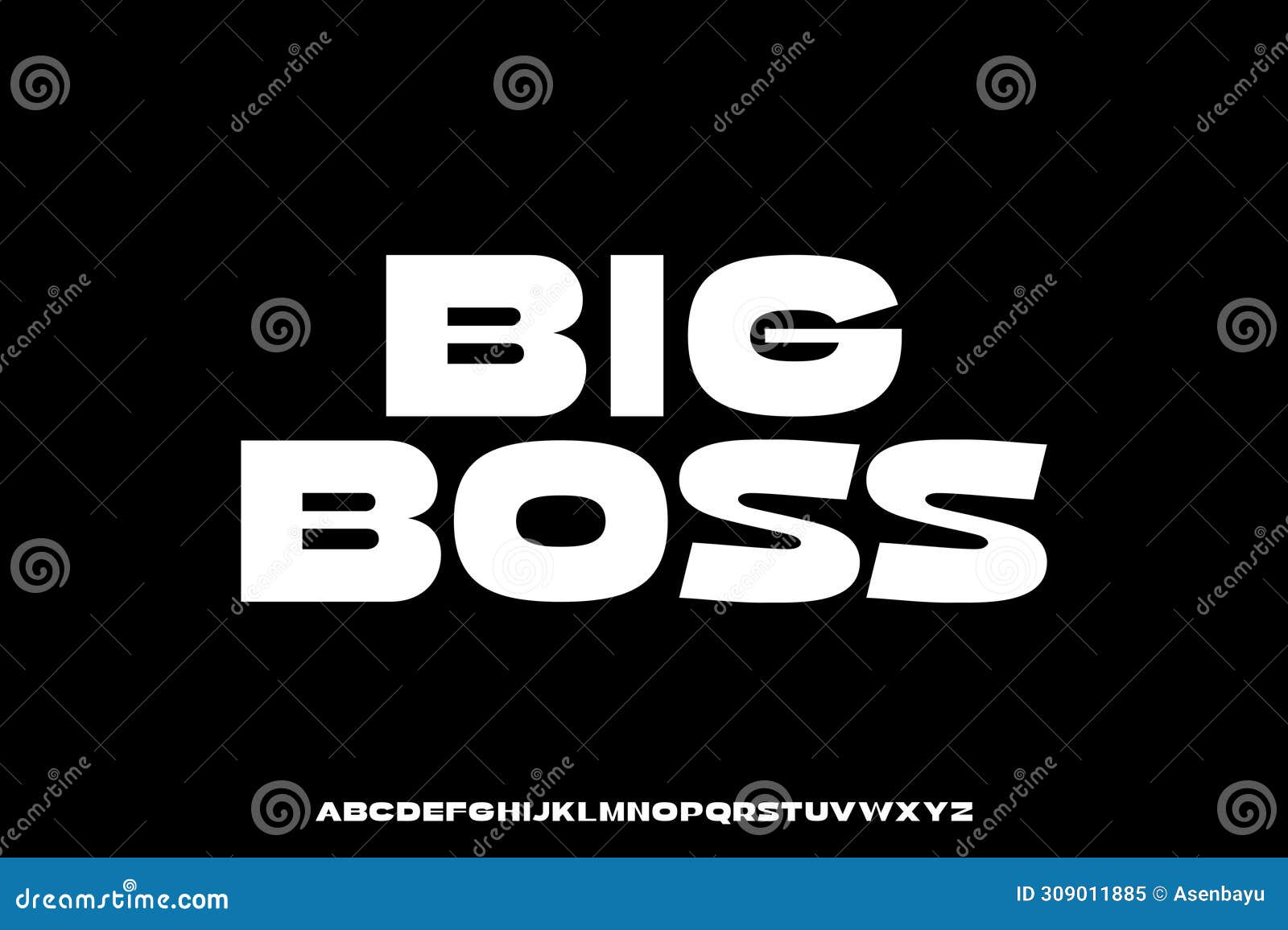 Creative Bold Decorative Alphabet Retro Style Display Font Vector. Big ...