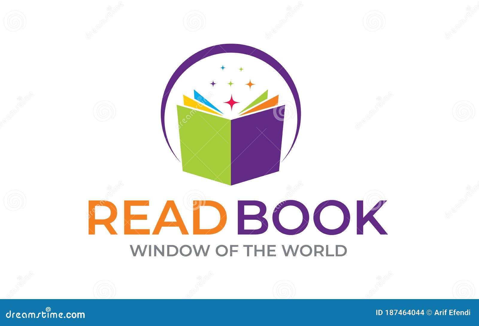 Creative Book Icon Logo Design Template Stock Vector - Illustration of ...