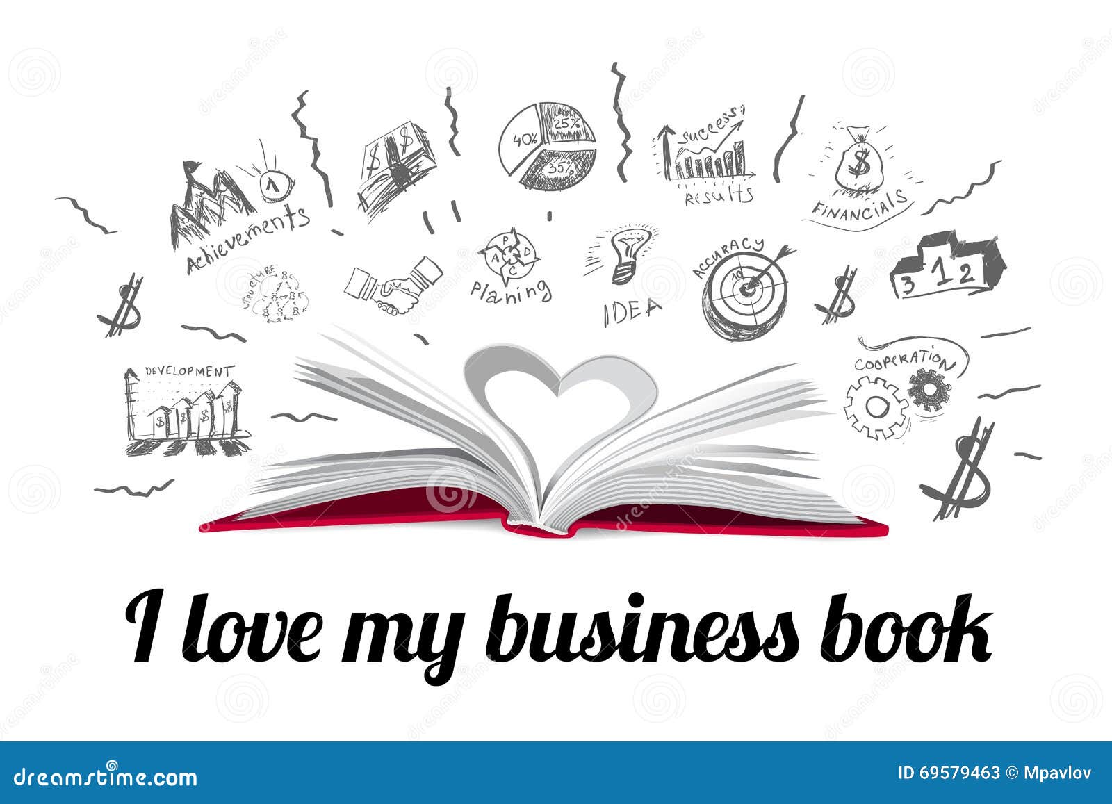 Creative book idea stock vector. Illustration of finance - 69579463