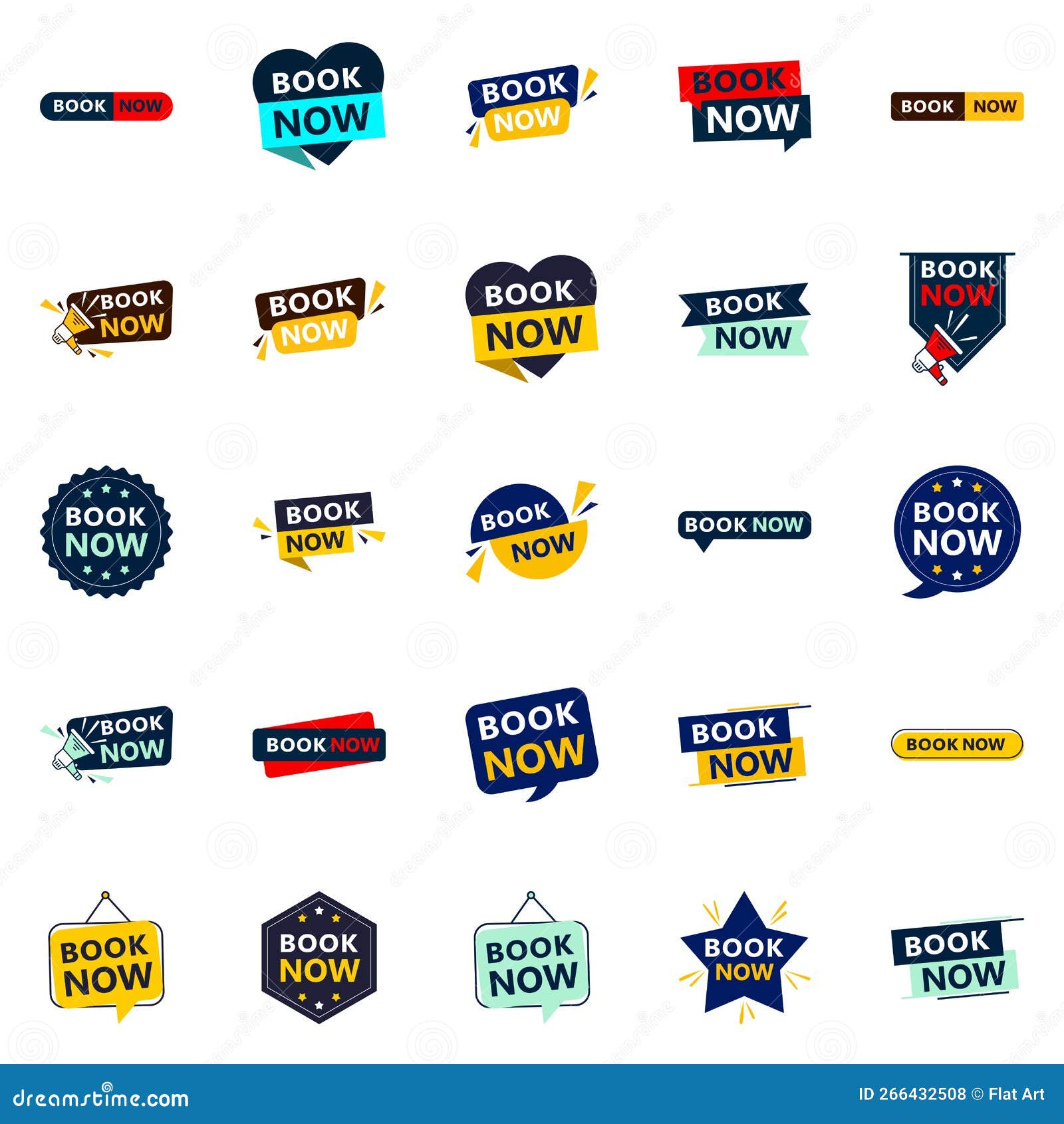 25 Creative Book Now Banners To Help You Stand Out Stock Vector ...