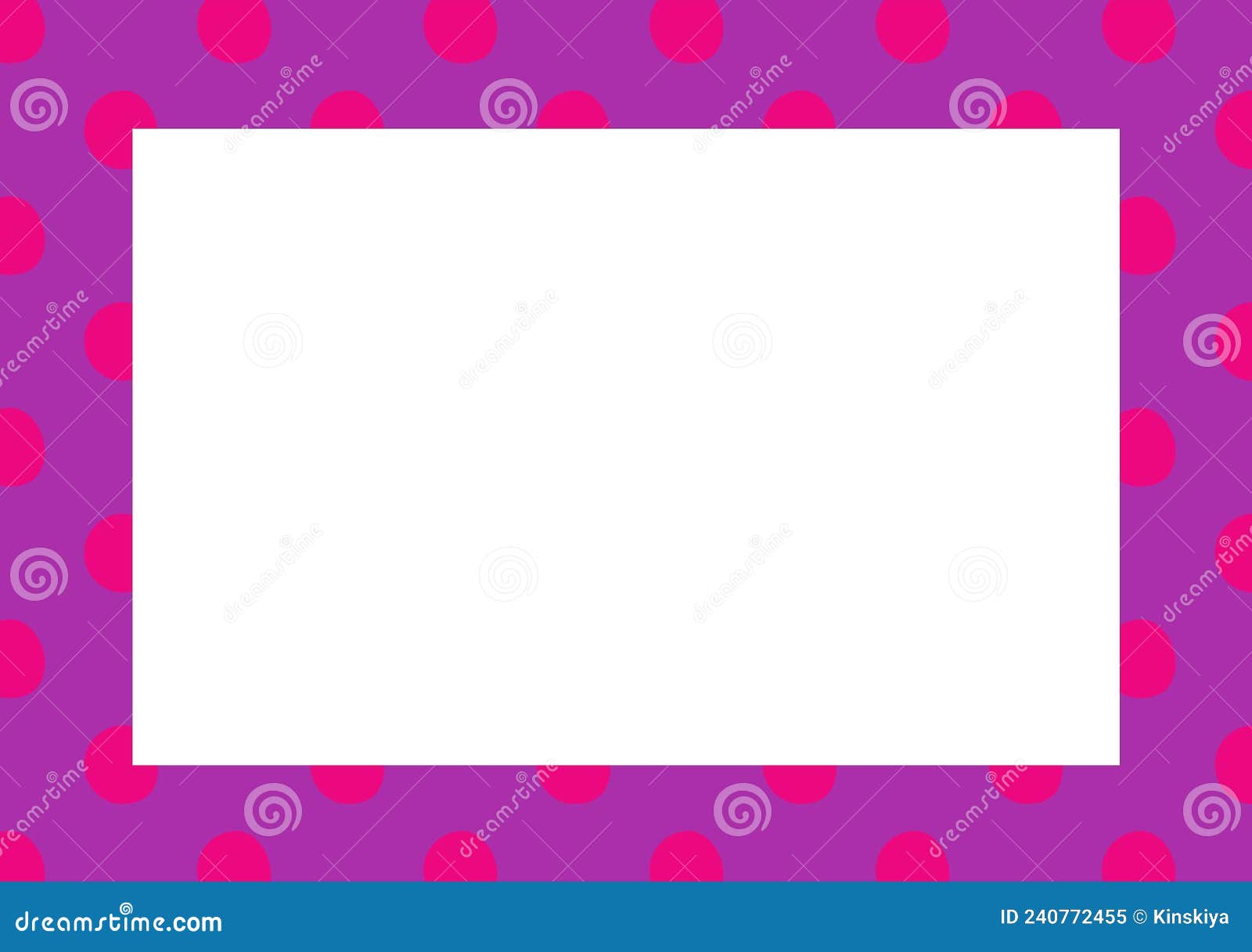 Creative Border Frame Retro 90s Banner. Polka Dot Ornament Frame Ad ...