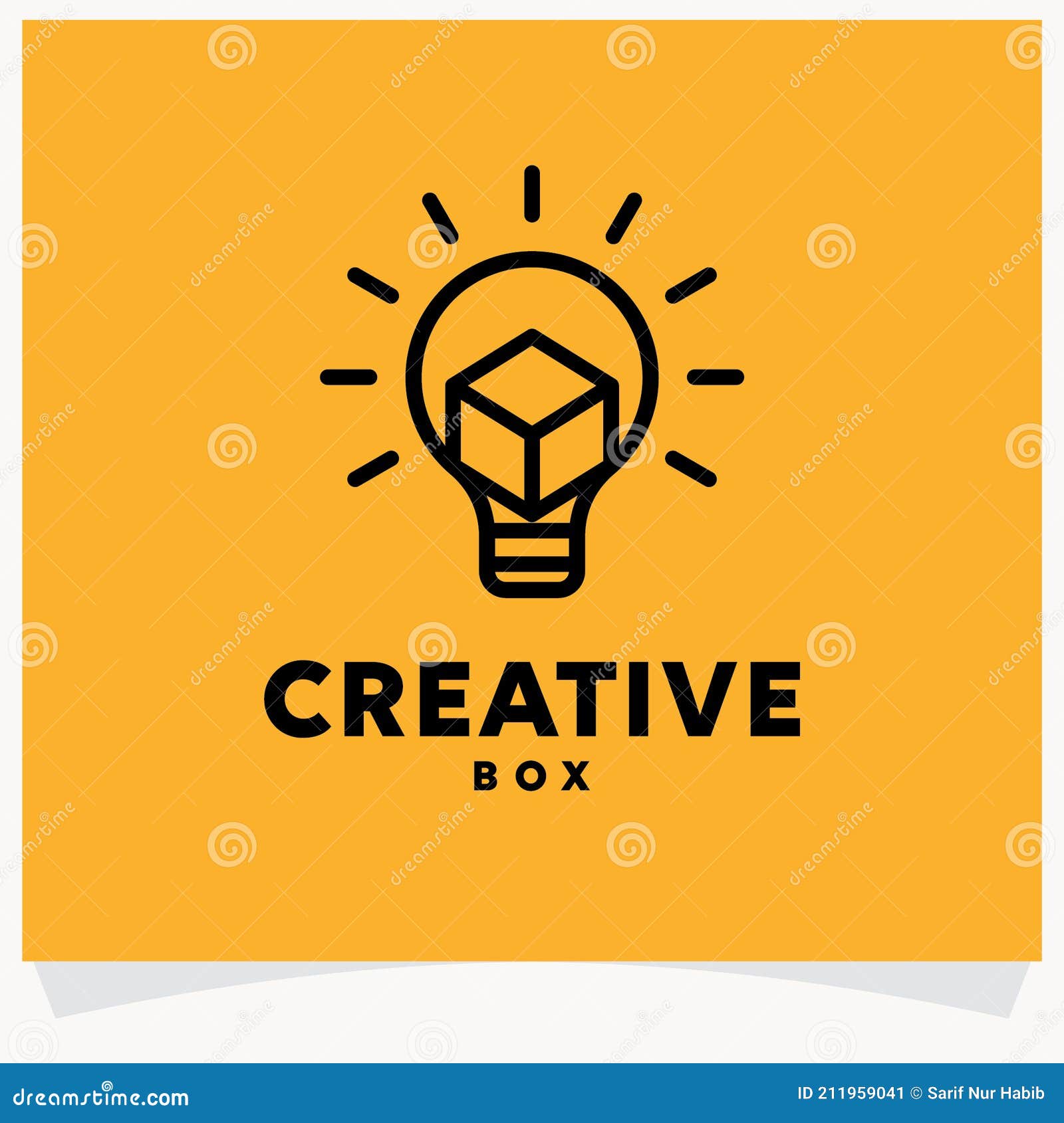 Creative Box Logo Design Template Stock Vector - Illustration of label ...