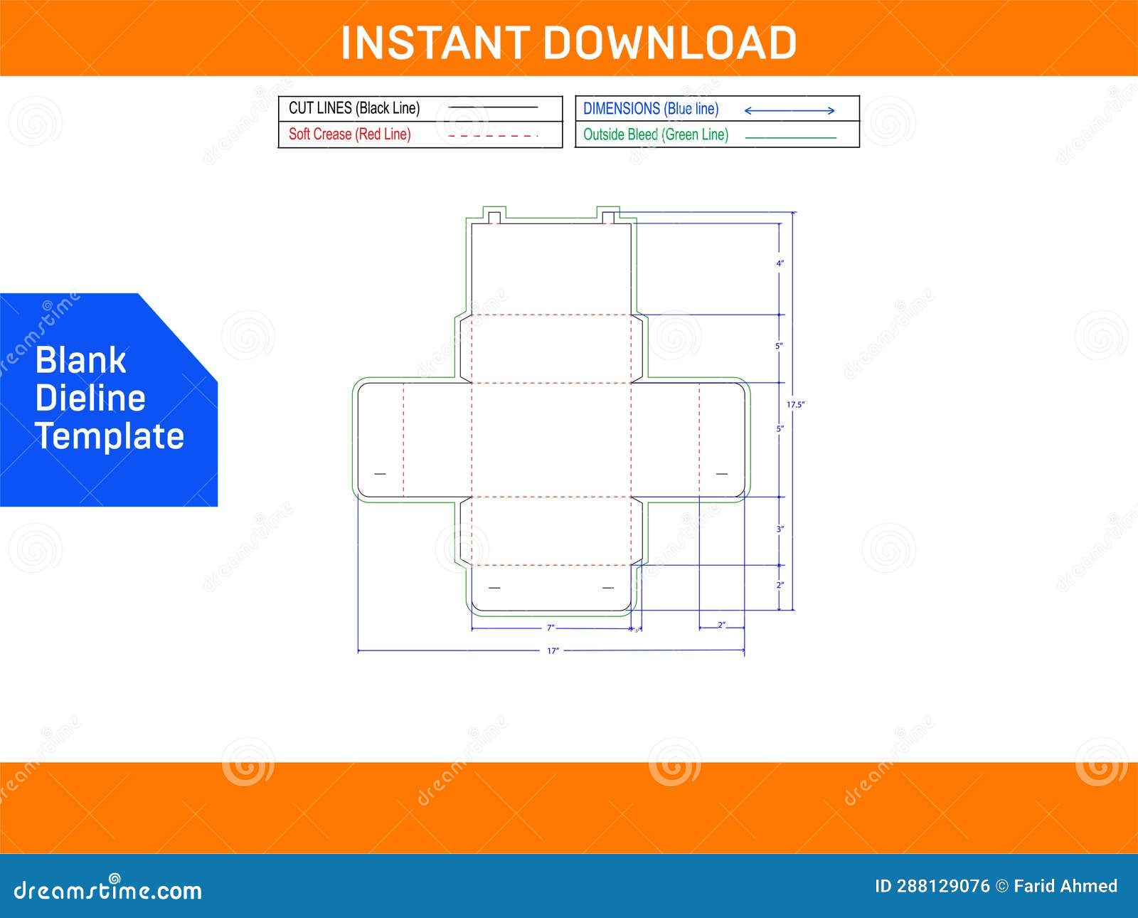 Creative Box Packaging Die Cut Design and 3d Box Dieline Template ...