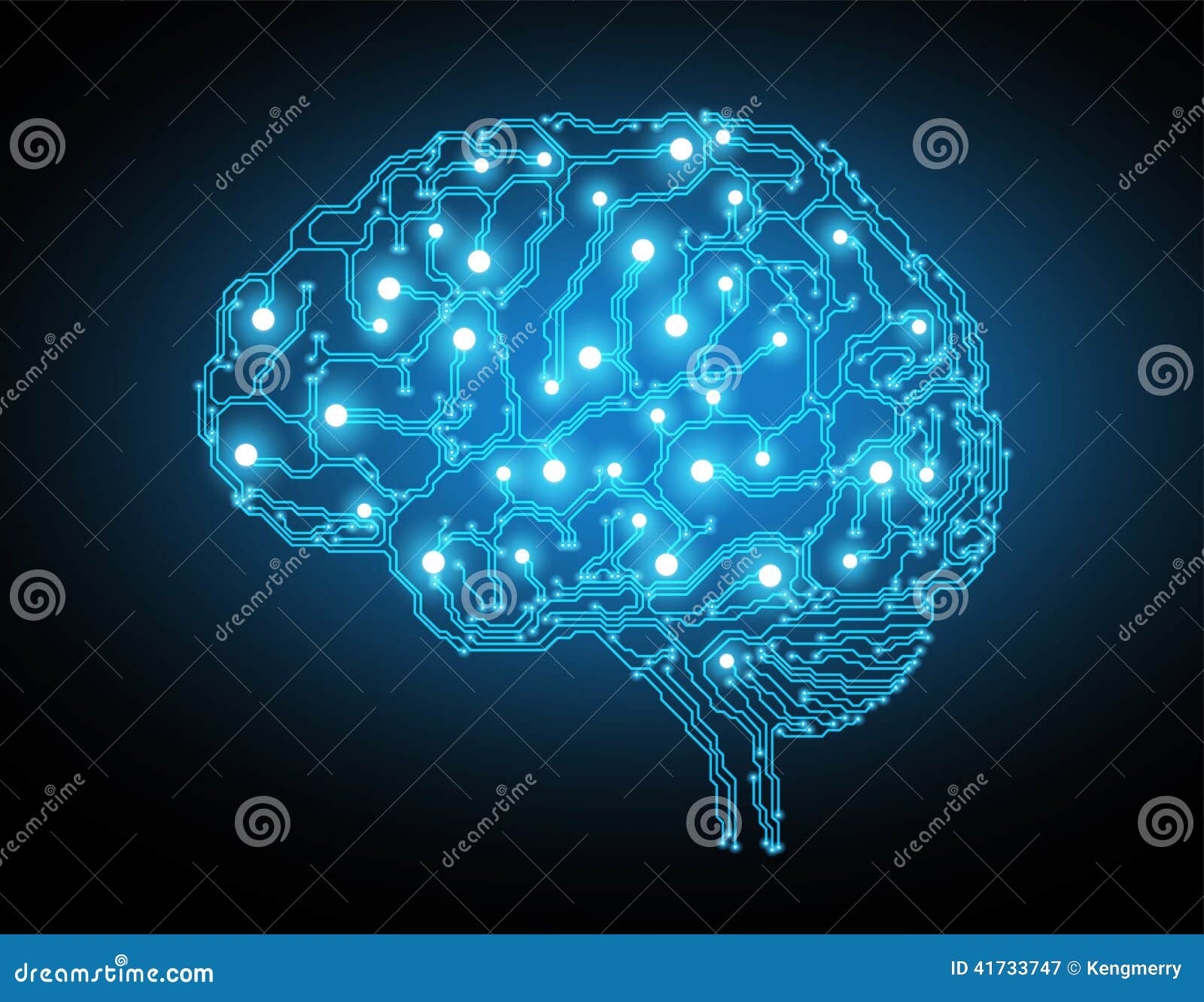 Creative Brain Concept Background Stock Vector - Illustration of ...