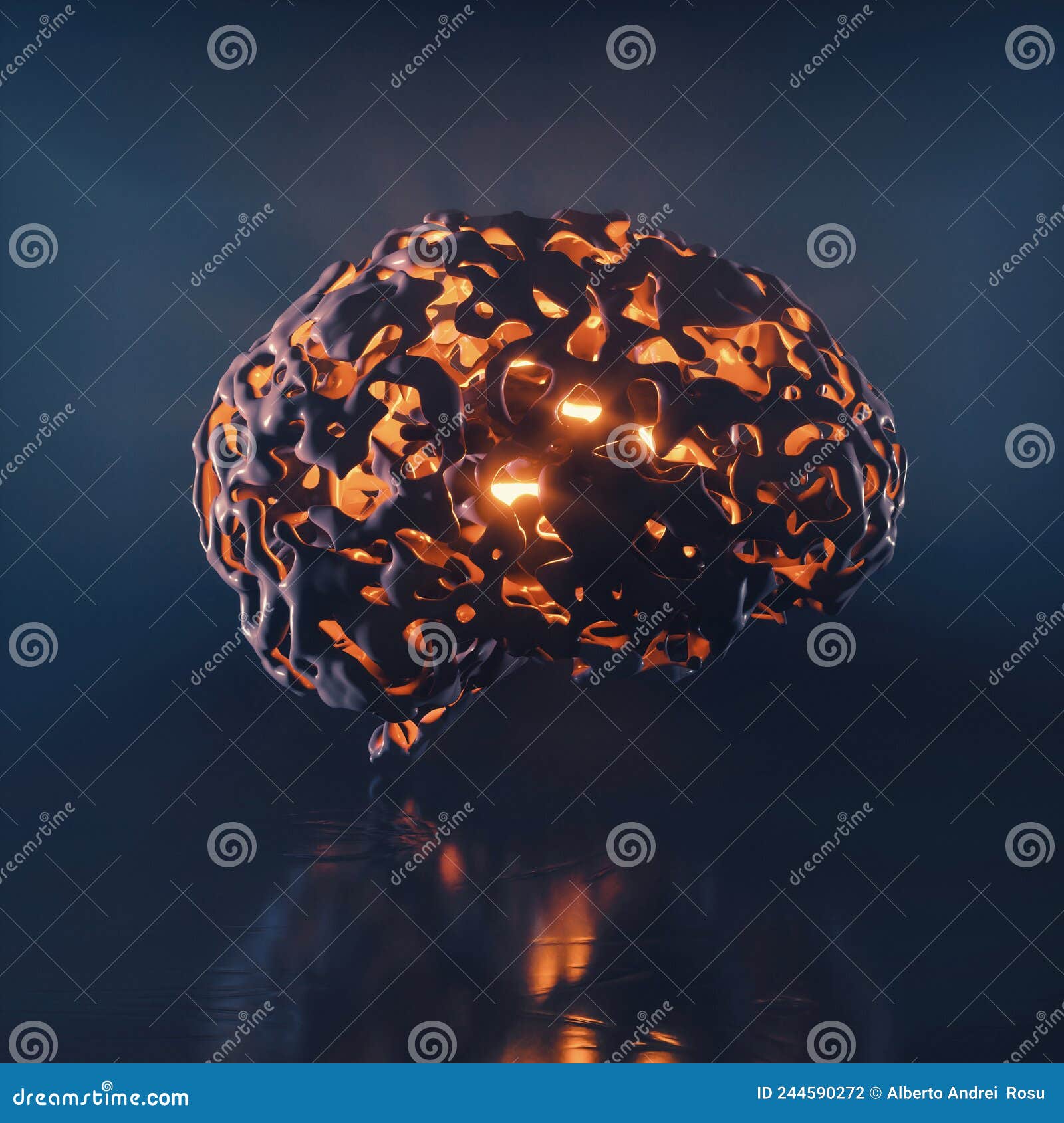 Creative brain concept stock illustration. Illustration of feelings ...