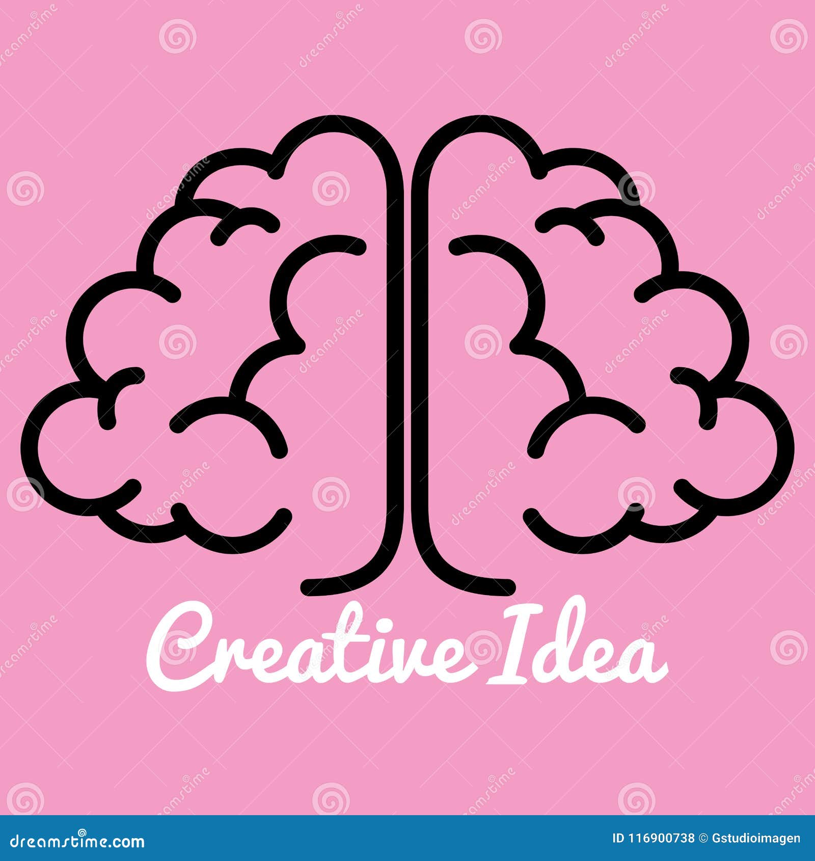 Creative Brain Idea Concept Stock Vector - Illustration of concept ...