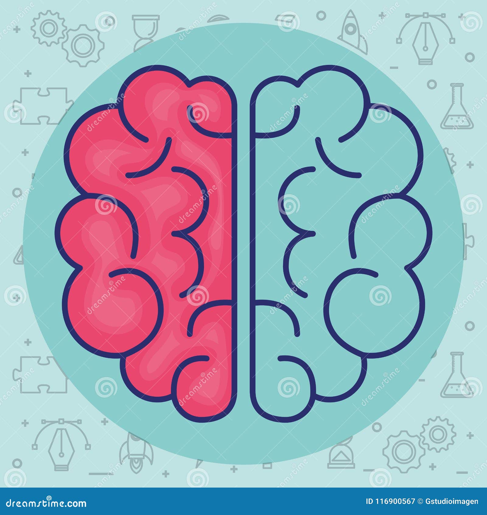 Creative Brain Idea Concept Stock Vector - Illustration of idea, design ... Creative Brain Idea Concept Stock Vector - Illustration of idea, design ...
